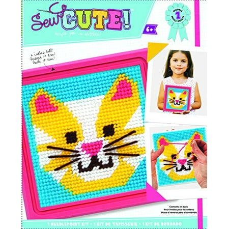 Sew Cute! Cat Needlepoint Kit-6"X6" Stitched In Yarn - Walmart.ca