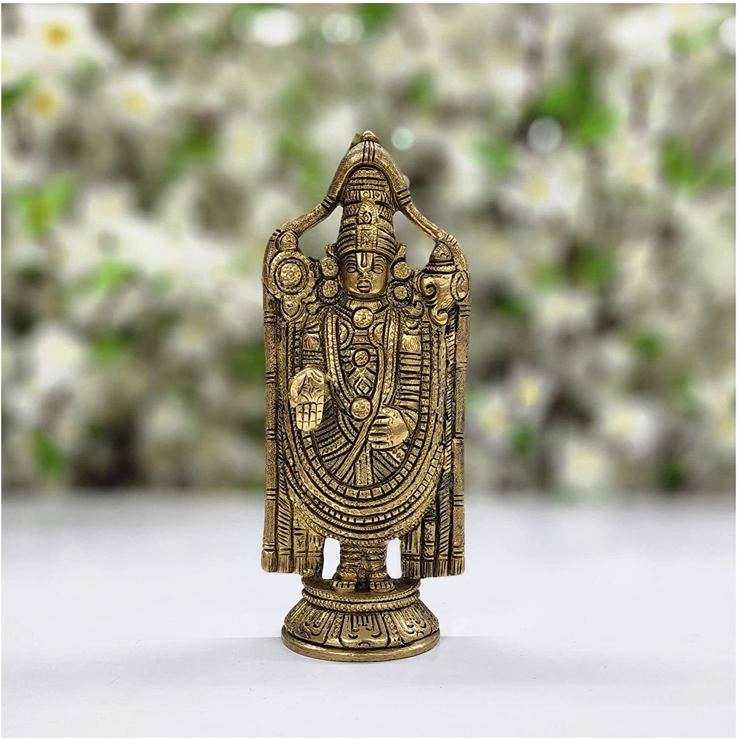 Tirupati Balaji Statue in Brass Balaji Sculpture Shree Venkateswara ...