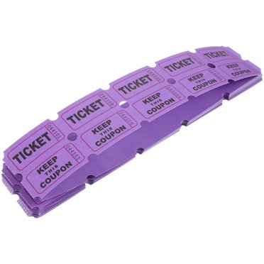 Double Roll Raffle Tickets, Assorted, 500ct - Walmart.com