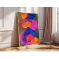 Abstract Colorful Poster, Modern Geometric Art Print, Vibrant Shapes ...