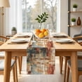 ARTSLION Waterproof Table Runner 13x492 Inch Polyester Wipe Clean Patio ...