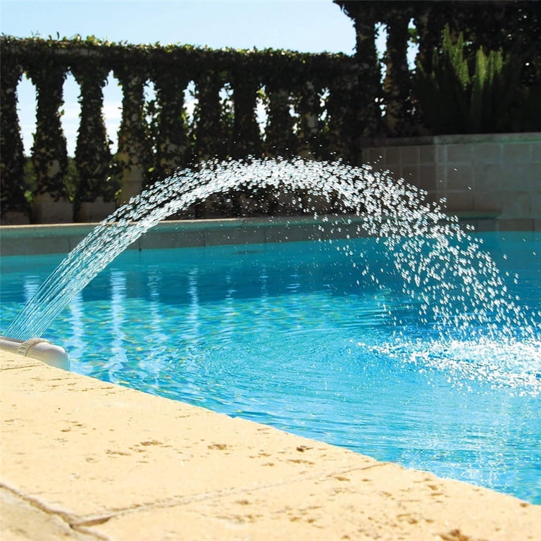 Adjustable Pool Spray Heads Pool Waterfall Fountain With 2 Spray Heads ...