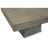 Clemente Square Cocktail in Gray Concrete Stone - Walmart.com