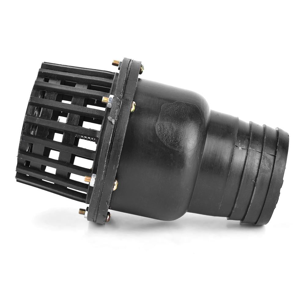 Tebru Water Pump Foot Valve Black PVC Low Pressure Flat Check Valve for ...