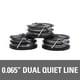 Greenworks 0.065 in. Dual Line Replacement String Trimmer Spool 3-Pack ...