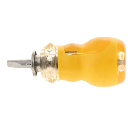 Stretched Screwdriver Multi Function Slotted Spanner Yellow Handle ...
