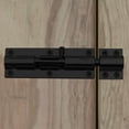 Hyper Tough 6 Inch Black Steel Barrel Bolt with Complete Mounting Kit ...