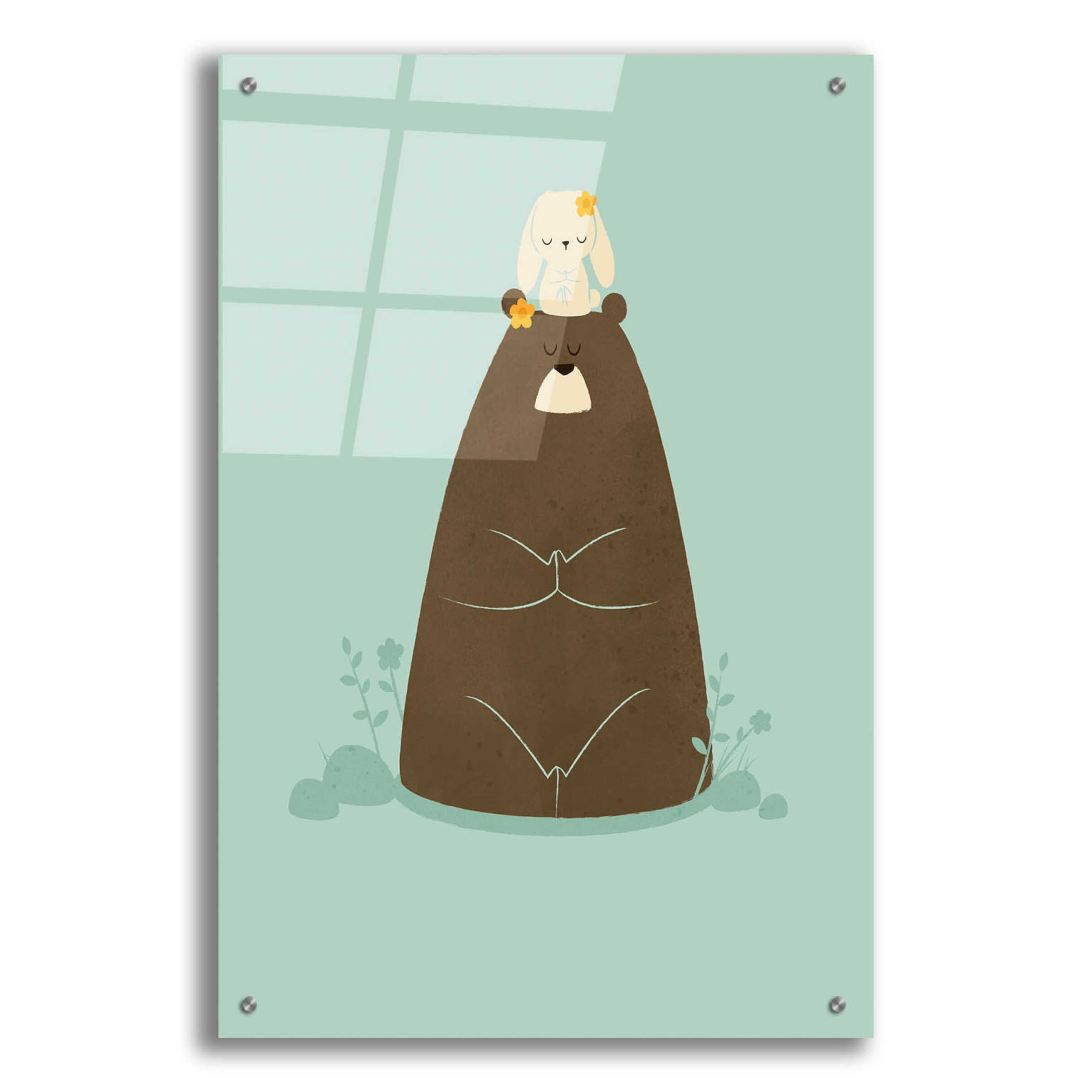 Epic Art 'Namaste' by Jay Fleck, Acrylic Glass Wall Art, 24"x36 ...