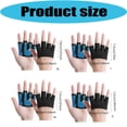 1 Pair Breathable Half Finger Gym Gloves Stretchy Spandex Mittens For ...