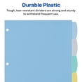 Avery Big Tab Write & Erase Durable Plastic Binder Dividers, 5-Tab ...