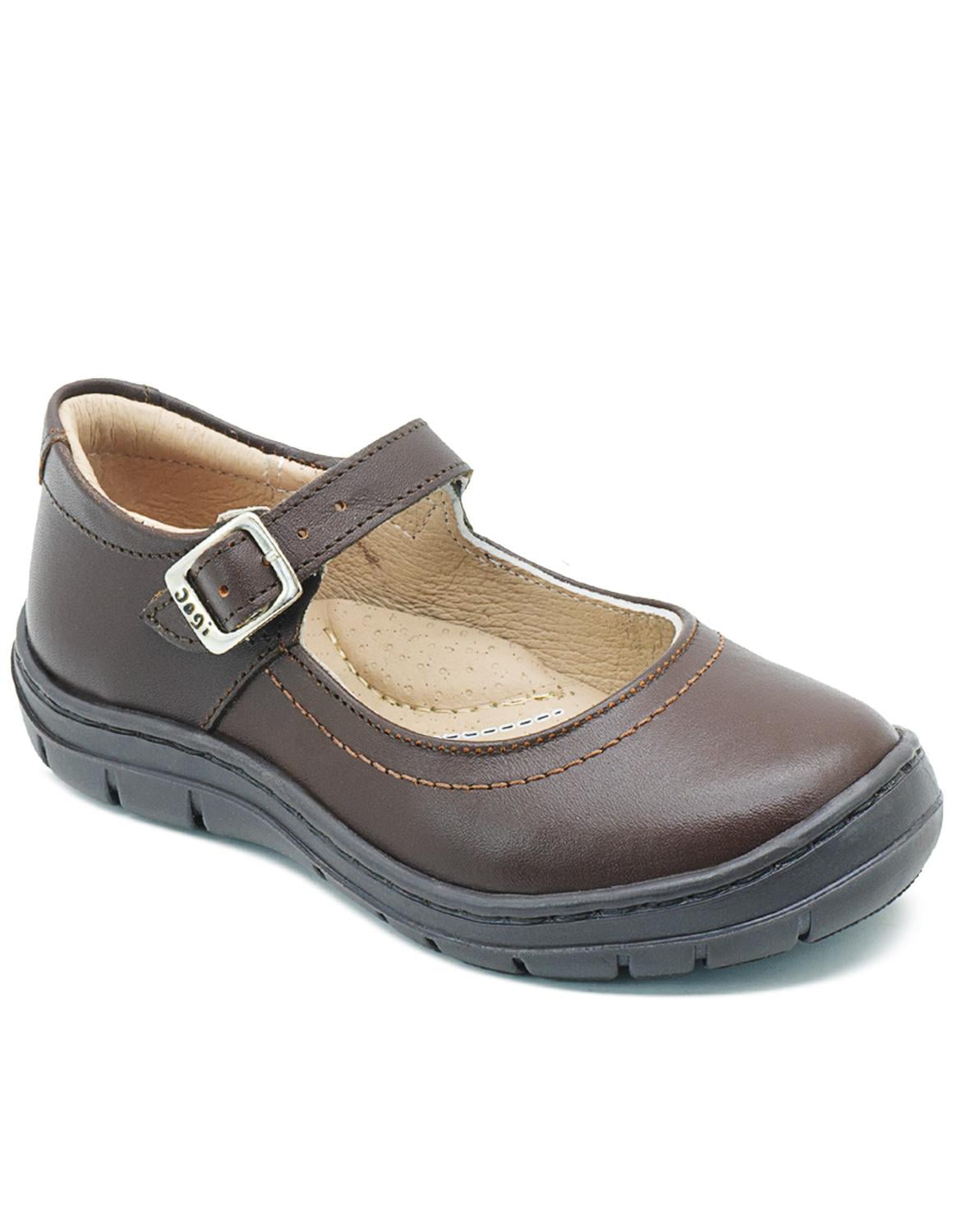 Zapato Escolar Para Niña Dogi® Piel Café Plantilla Con Arco cafe 17 ...