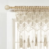 Lush Decor Boho Macram? Tassel Valance - Neutral - Walmart.com
