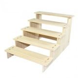 Menolana Wood Display Riser Stand Showcase Fixtures Countertop Jewelry ...