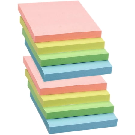 Sticky Notes 3x3 Sticky Notes 4 Pastel Color Self-Stick Notes 80 Sheets ...