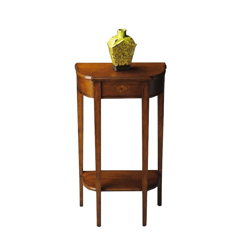 Allora Traditional Console Table in Olive Ash Burl - Walmart.com