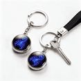 Aquarius Zodiac Sign Keychain, Glowing Pattern Key Ring, Metal and ...