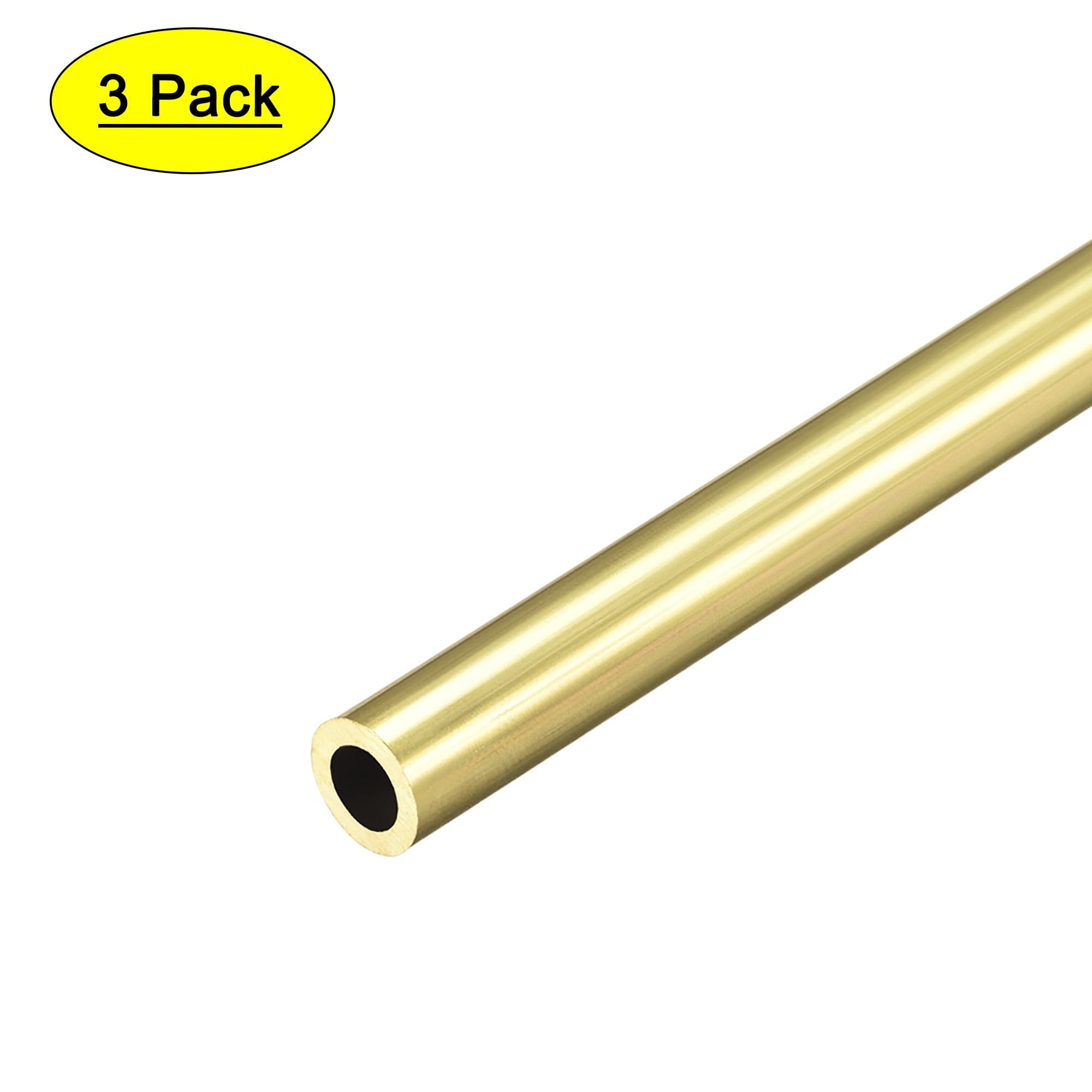 Uxcell Brass Round Tube 0.31 inch OD 0.06 inch Wall Thickness 11.81 ...