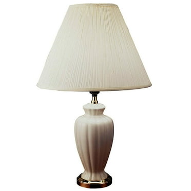 ORE International 26" Ceramic Table Lamp - Ivory-Color:Ivory - Walmart.com