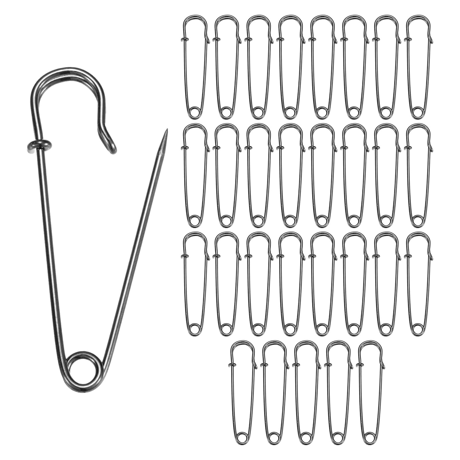 Click here for Uxcell 30-Pack Large Safety Pins  2.8 Spring Lock... prices