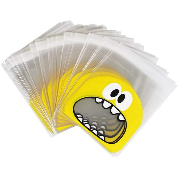 Cute Cookie Bag 200pcs Cartoon Cute Candy Cookie Bag 4x4 inch Self ...