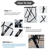 Universal Mount Steel Bike Front Rack Pannier for Mountain Bikes ...