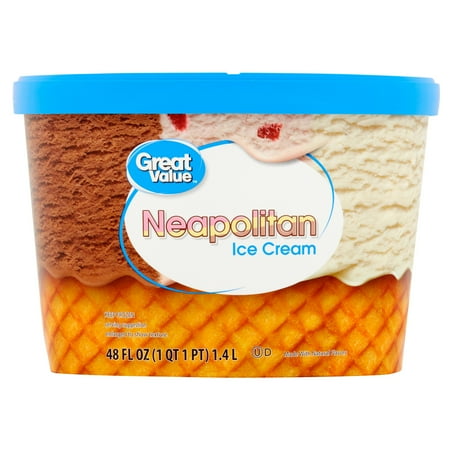 Great Value™ Neapolitan Ice Cream, 48 fl oz - Walmart.com