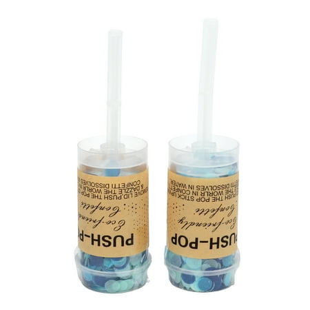 Confetti Poppers, Mini Handheld Blue Confetti Poppers Plastic ...