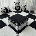 4-20 Piece Plush Baby Interlocking Floor Mats Thickened Warm Non-slip ...