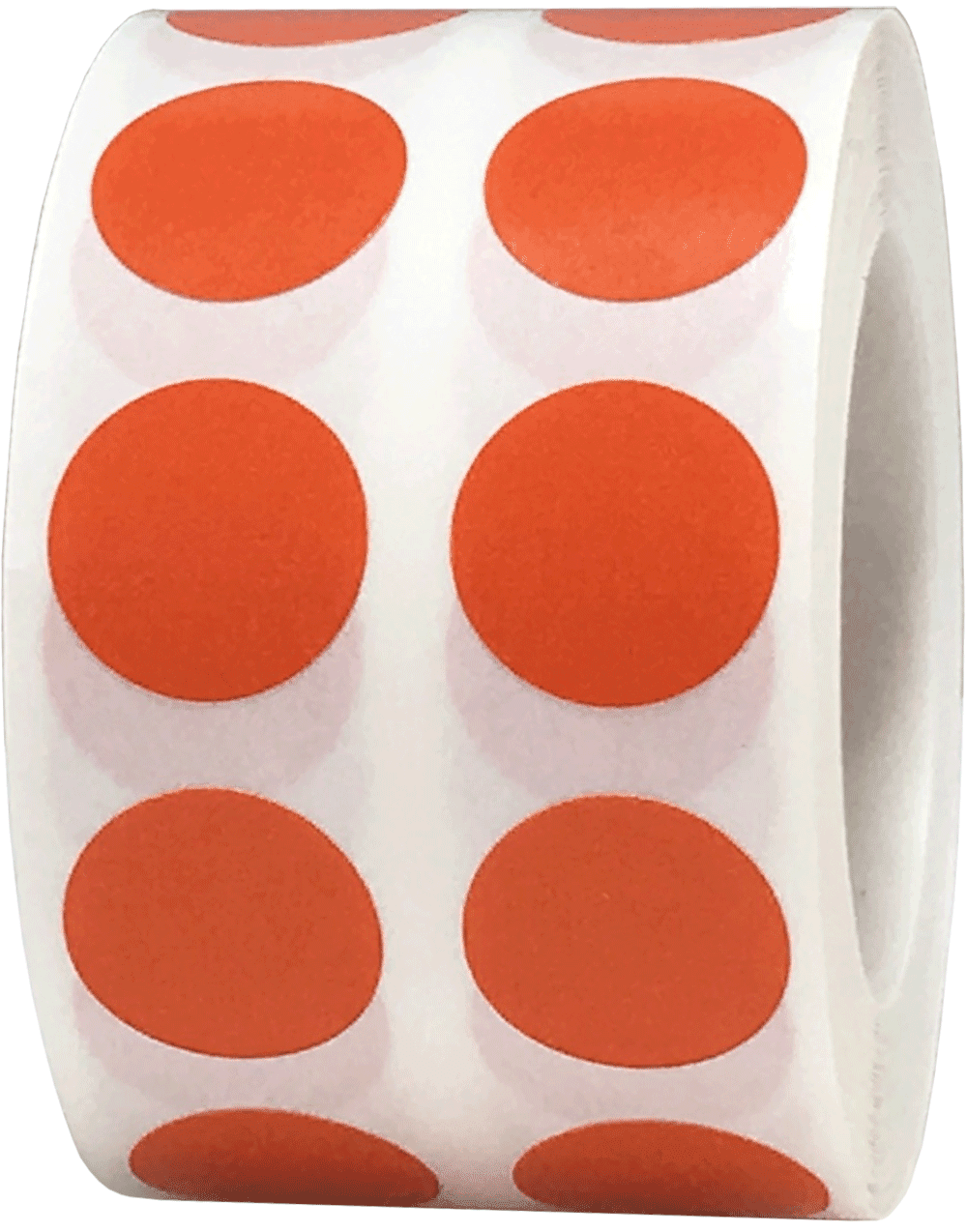 Burnt Orange Circle Dot Stickers, 0.5 Inch Round, 1000 Labels on a Roll ...