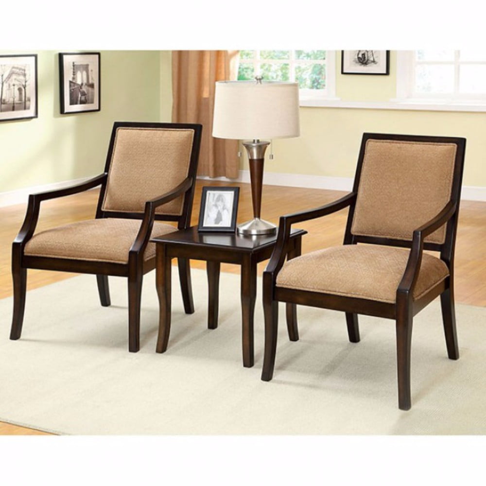 Transitional Office Chairs With Table - Set Of 3 - Walmart.com