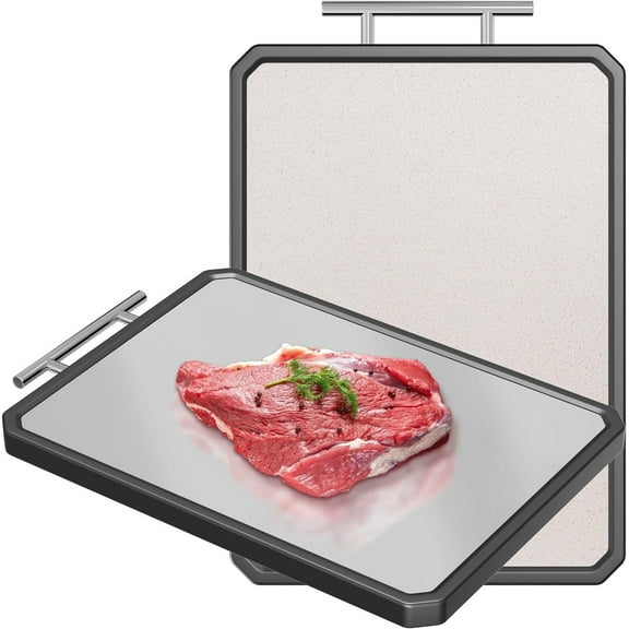 Cevemin 304 Stainless Steel Cutting Board - 1.2mm Thick Food-Grade ...