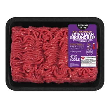 80% Lean / 20% Fat Ground Beef Chuck, 1 lb Tray, Fresh, All Natural ...