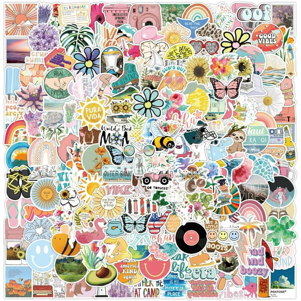200Pcs Water Bottle Stickers for Kids, Vinyl Waterproof Stickers ...