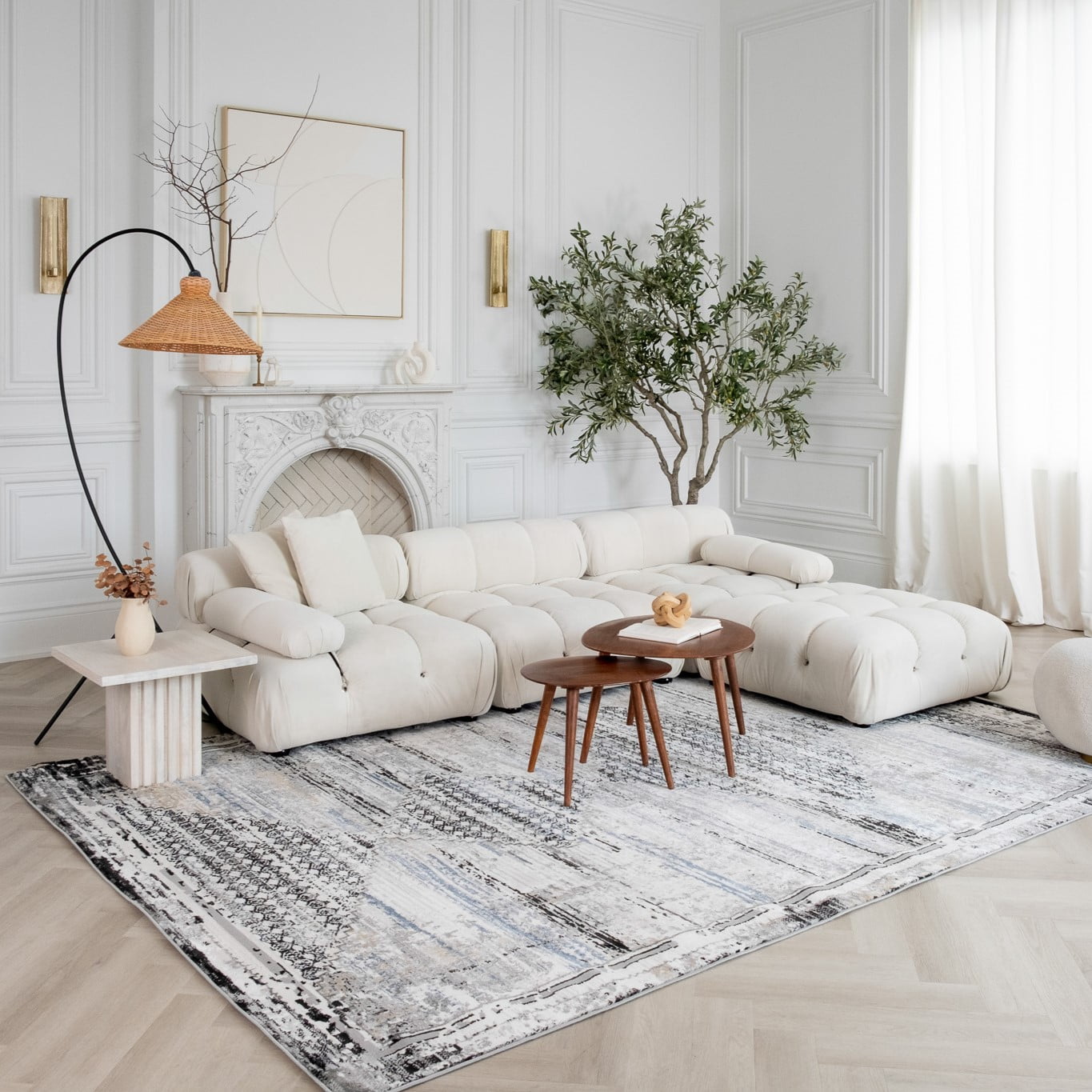 Click here for Rug Branch Atlas Vintage Indoor Area Rug  Grey  Bo... prices