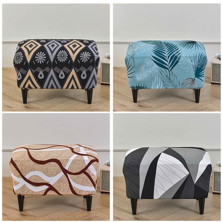 Ottoman Slipcover Set H.VERSAILTEX 1-Piece Wing Chair Cover & - Stretch ...