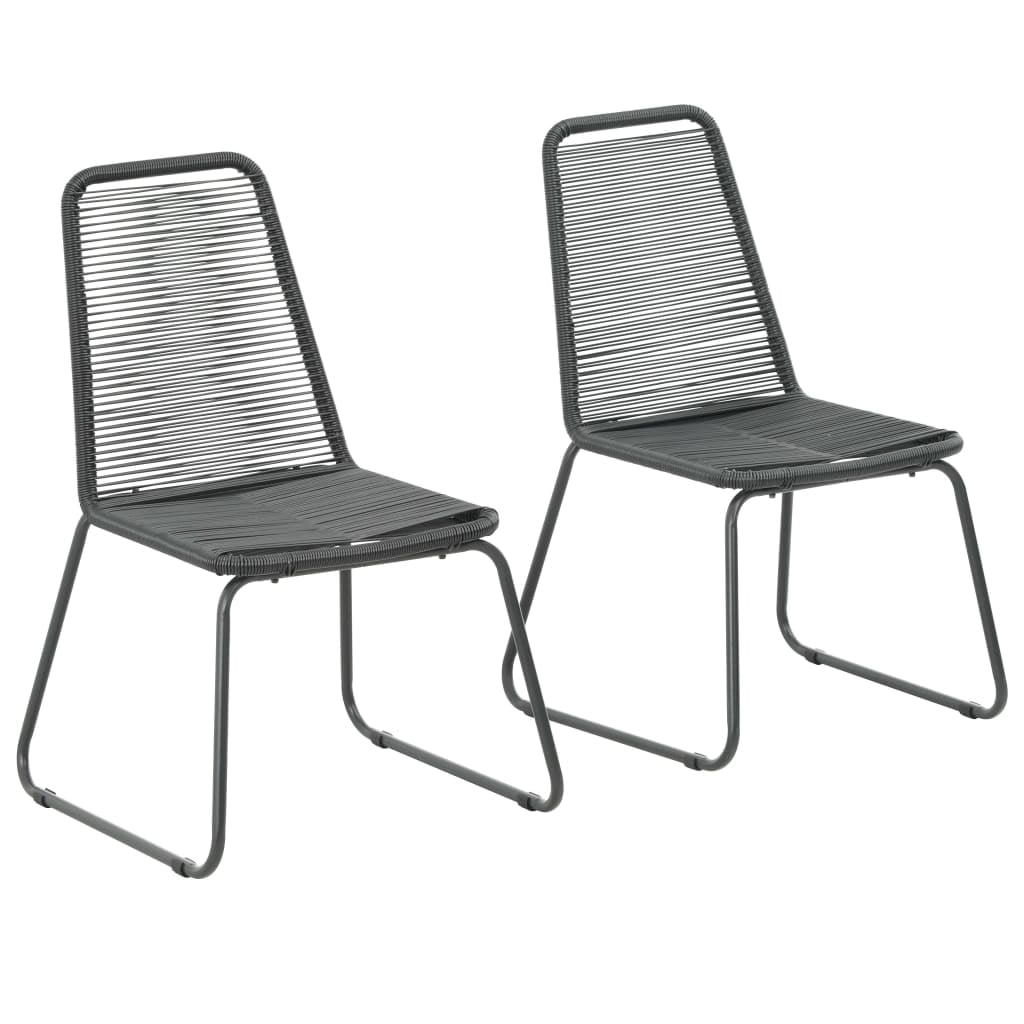 Click here for Vidaxl Outdoor Chairs 2 Pcs Poly Rattan Black prices