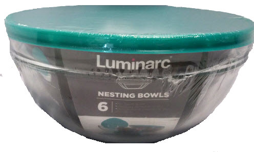 Luminarc Bowl Set with Teal Lids, 6 Piece – Walmart Inventory Checker ...