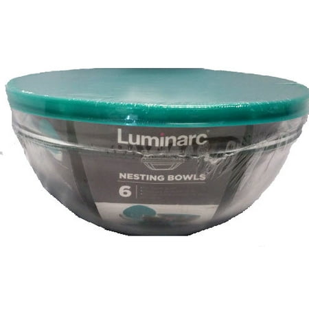 Luminarc Bowl Set with Teal Lids, 6 Piece – Walmart Inventory Checker ...