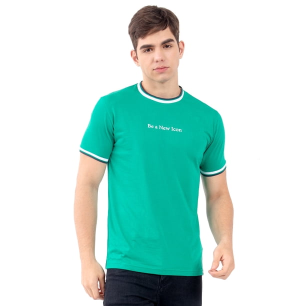 Playera Para Hombre Estampado Be A New Icon Quarry Color Verde ...