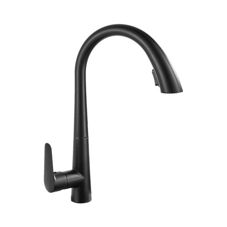 Swivel Pull Out Kitchen Faucets with 2 Spray Modes High Arc Bathroom ...