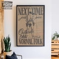 Affixzi Cowboy Bathroom Print Wall Art, Western Ranch Guest Restroom ...