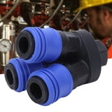 3-Way Plastic Steel Quick Coupler, Self-Locking Air Hose Fitting for ...