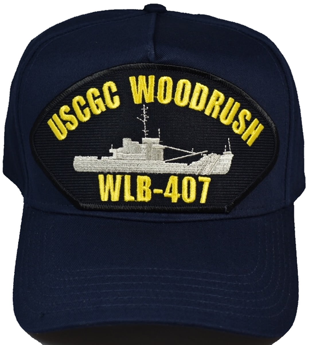 USCGC WOODRUSH WLB-407 HAT - NAVY BLUE - Veteran Owned Business ...