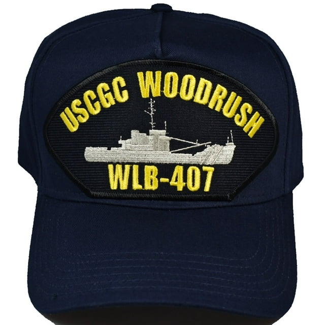 USCGC WOODRUSH WLB-407 HAT - NAVY BLUE - Veteran Owned Business ...