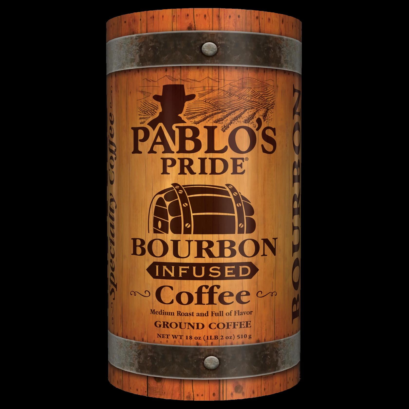 Pablo's Pride Bourbon Infused Ground Coffee 18 Oz Collectible Tube - Walmart.com