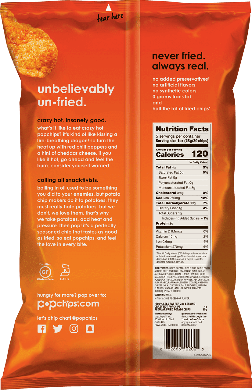 Popchips Nutritional Value | Besto Blog