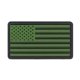 Rothco PVC US Flag Patch with Hook Back, Olive Drab/Black - Walmart.com