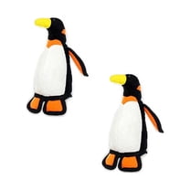 Tuffy Jr Zoo Penguin Durable Plush Squeaky Dog Toy, 2 Pack - Walmart.com