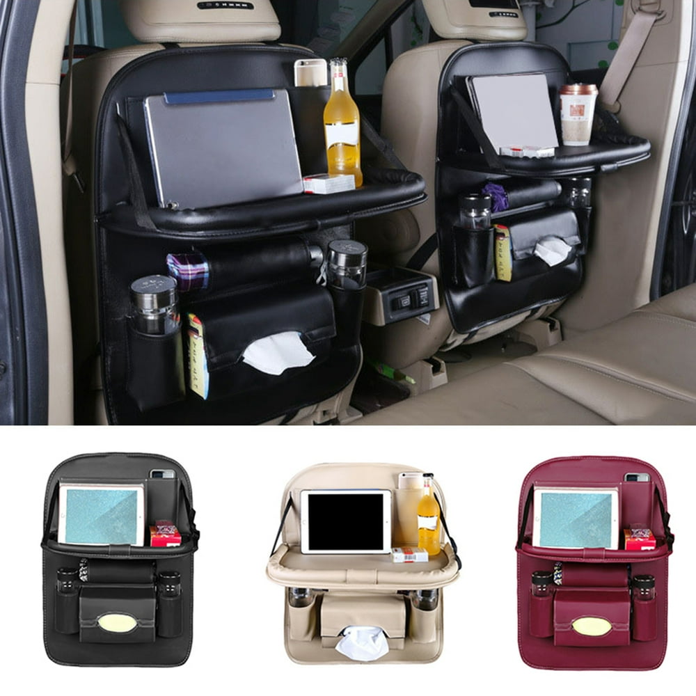SPRING PARK Multifunctional Car Seat Back Organizer Storage Bags ...