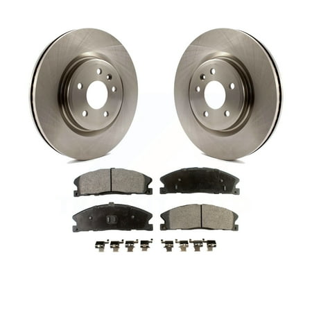 Transit Auto - Front Disc Brake Rotors And Semi-Metallic Pads Kit For ...